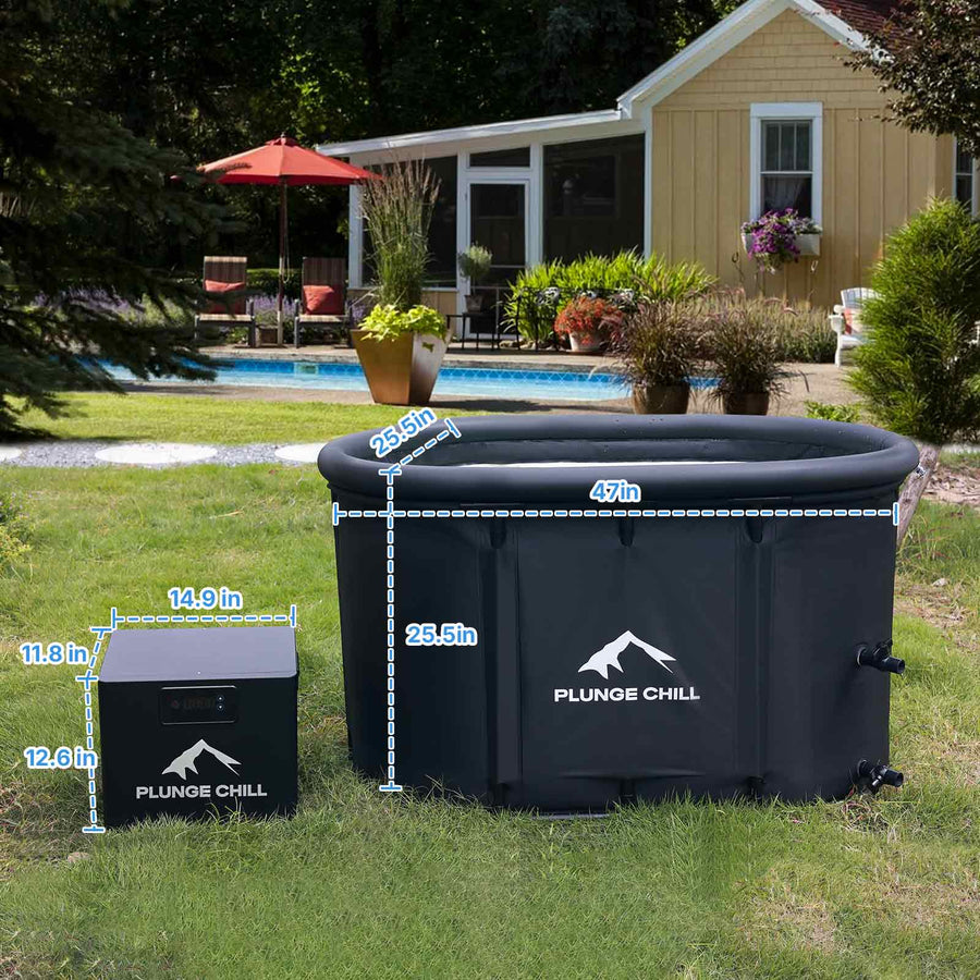 Plunge Chill Cold Plunge Chiller & Tub MAX for Fast Recovery